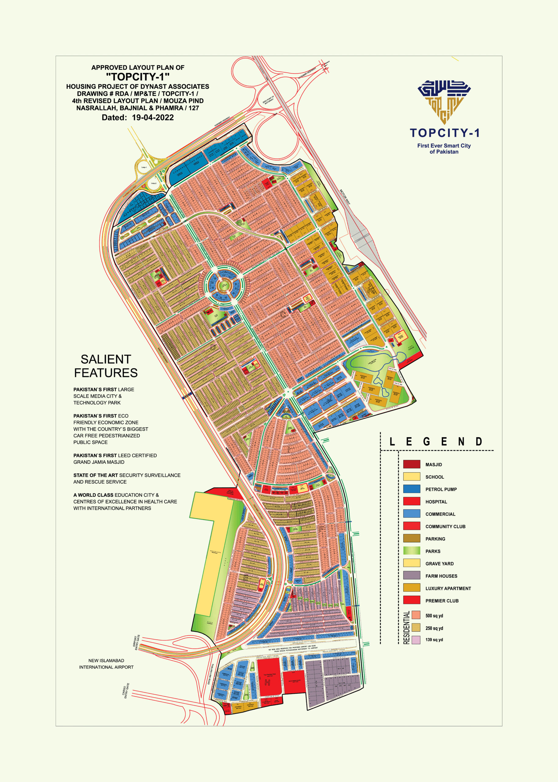 Top City-1 Islamabad Housing Society | Location Map | Plots Prices